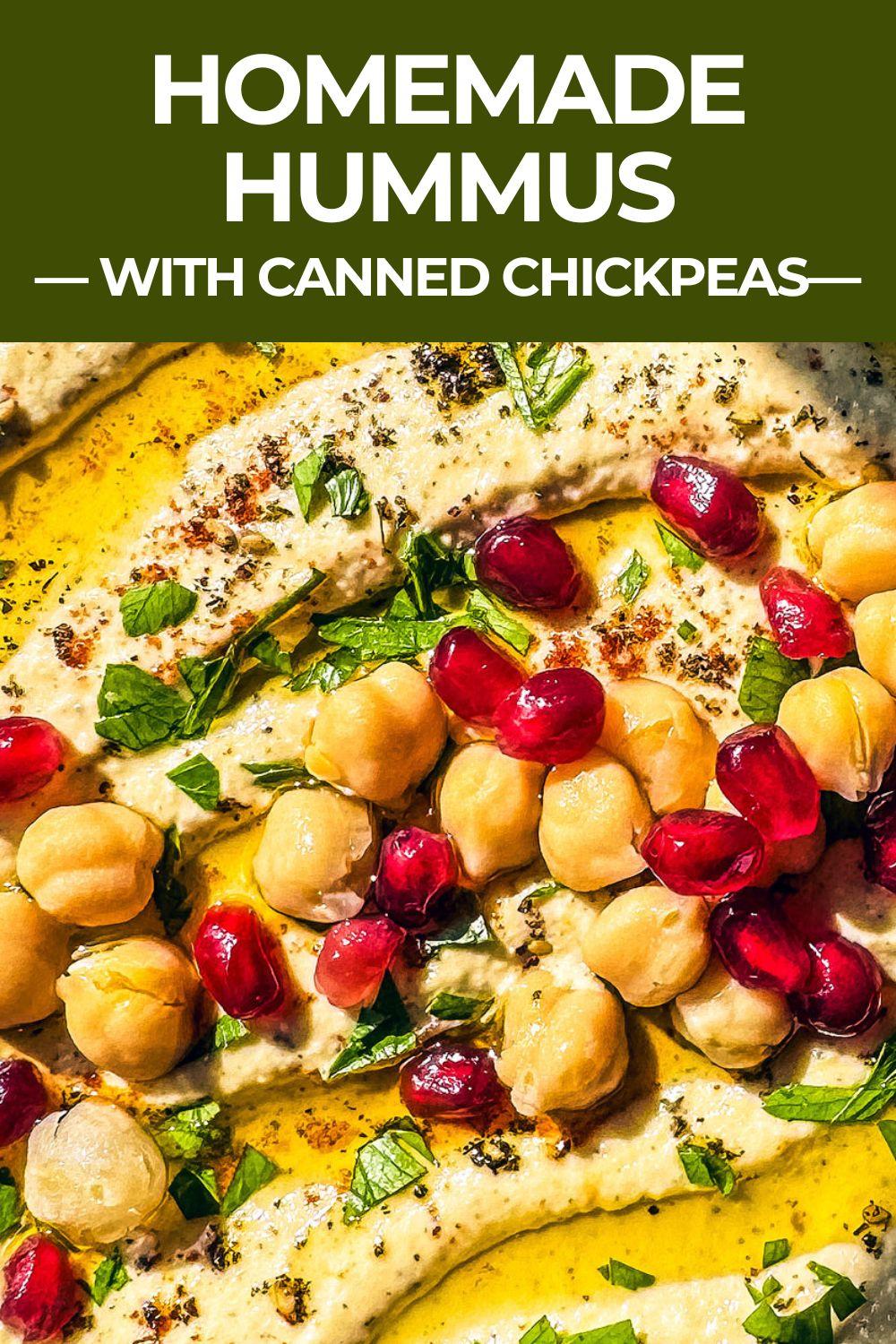 Homemade Hummus with Canned Chickpeas - Killing Thyme