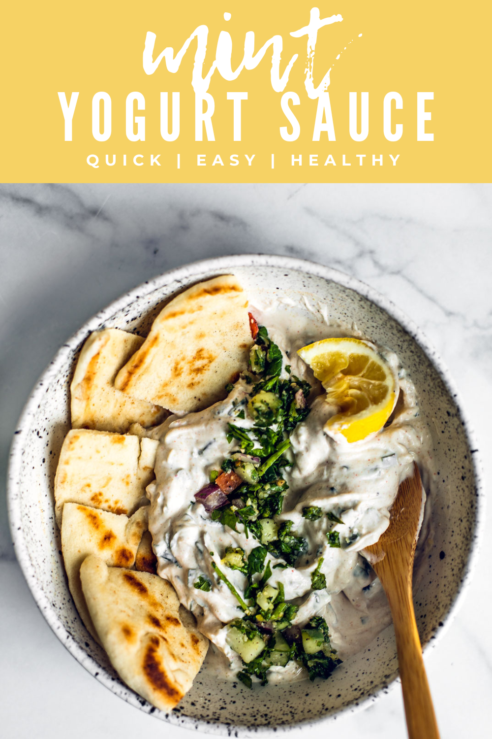 Mint Yogurt Sauce for Chicken - Killing Thyme