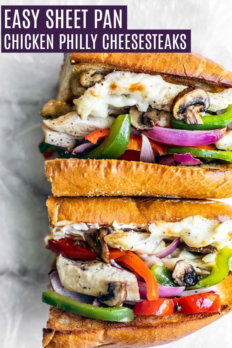 Easy Sheet Pan Chicken Philly Cheesesteaks - Killing Thyme