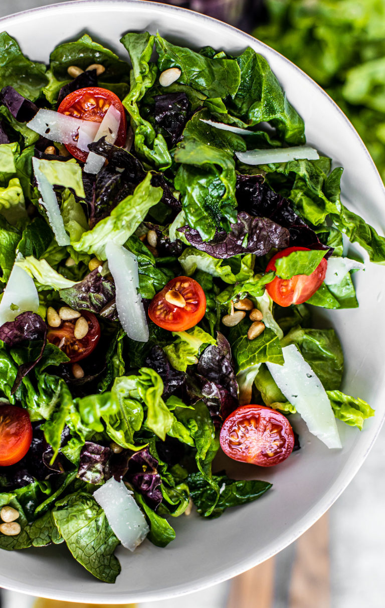 Easy Side Salad with Lemon Juice - Killing Thyme