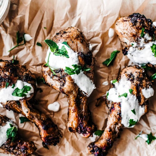 Grilled Marinated Chicken Drumsticks With Za'atar - Killing Thyme