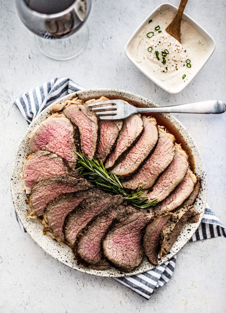 Salt and Pepper Crusted Roast Beef - Killing Thyme