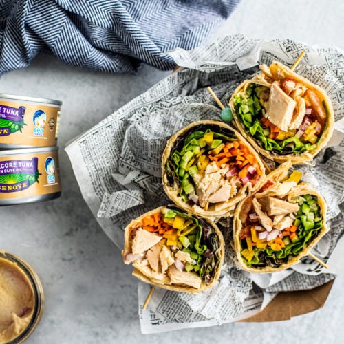 Healthy Tuna Wrap Recipe - Killing Thyme