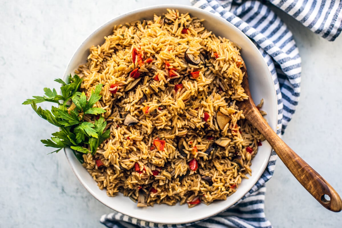 Simple Instant Pot Rice Pilaf - Killing Thyme