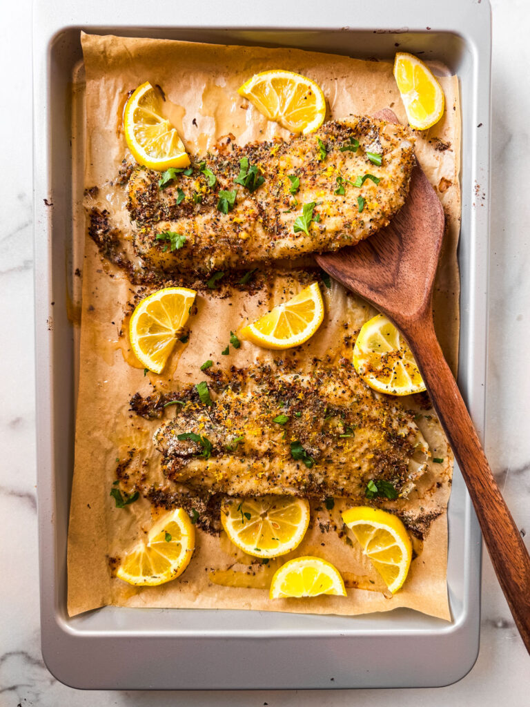 Easy Baked Lemon Pepper Grouper - Killing Thyme