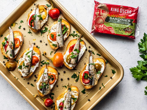Sardine Toasts With Goat Cheese - Killing Thyme