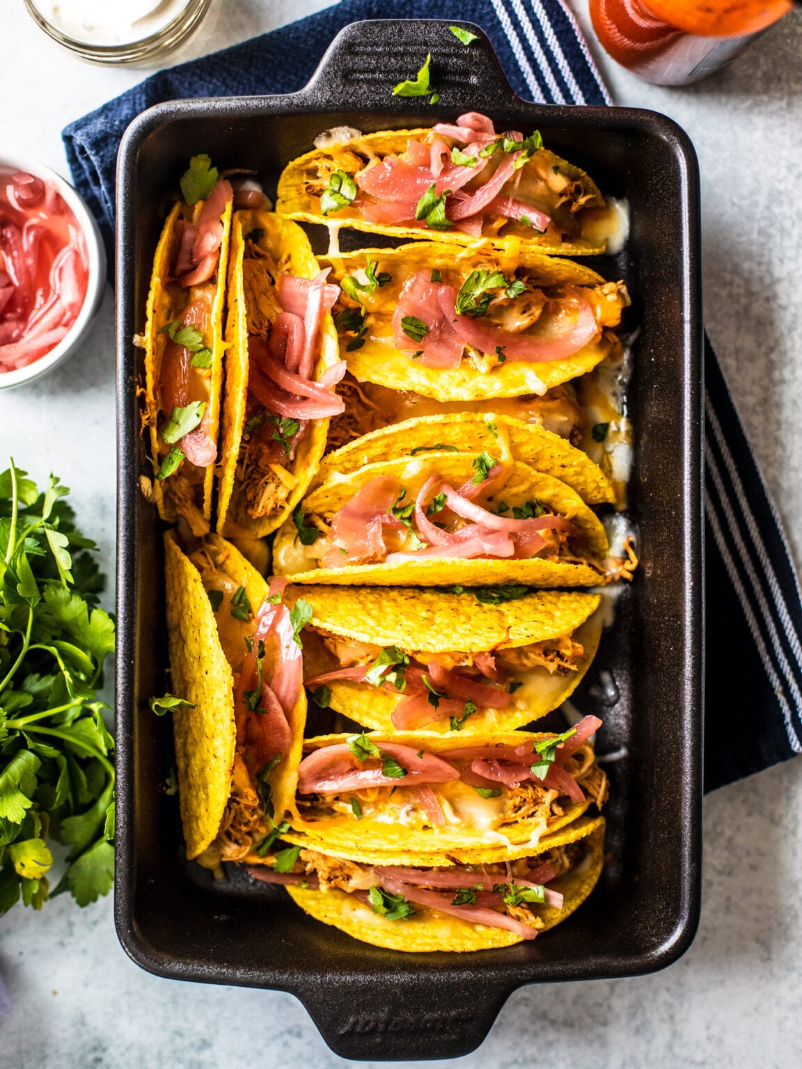 4-Ingredient Slow Cooker Chicken Tacos - Killing Thyme