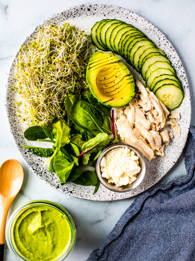 Green Goddess Chicken Wrap - Killing Thyme