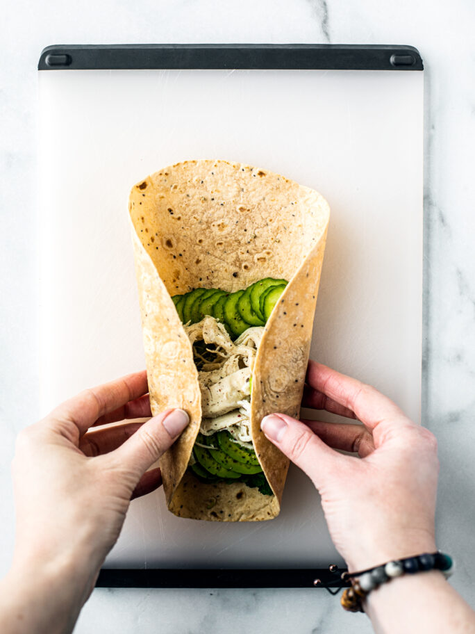 Green Goddess Chicken Wrap - Killing Thyme