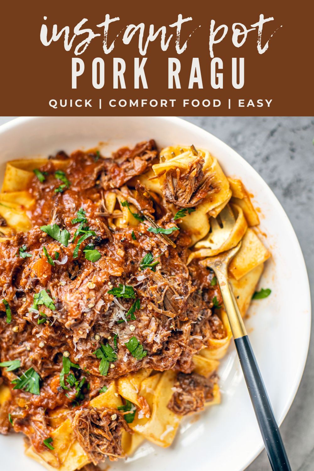 Instant Pot Pork Ragu - Killing Thyme