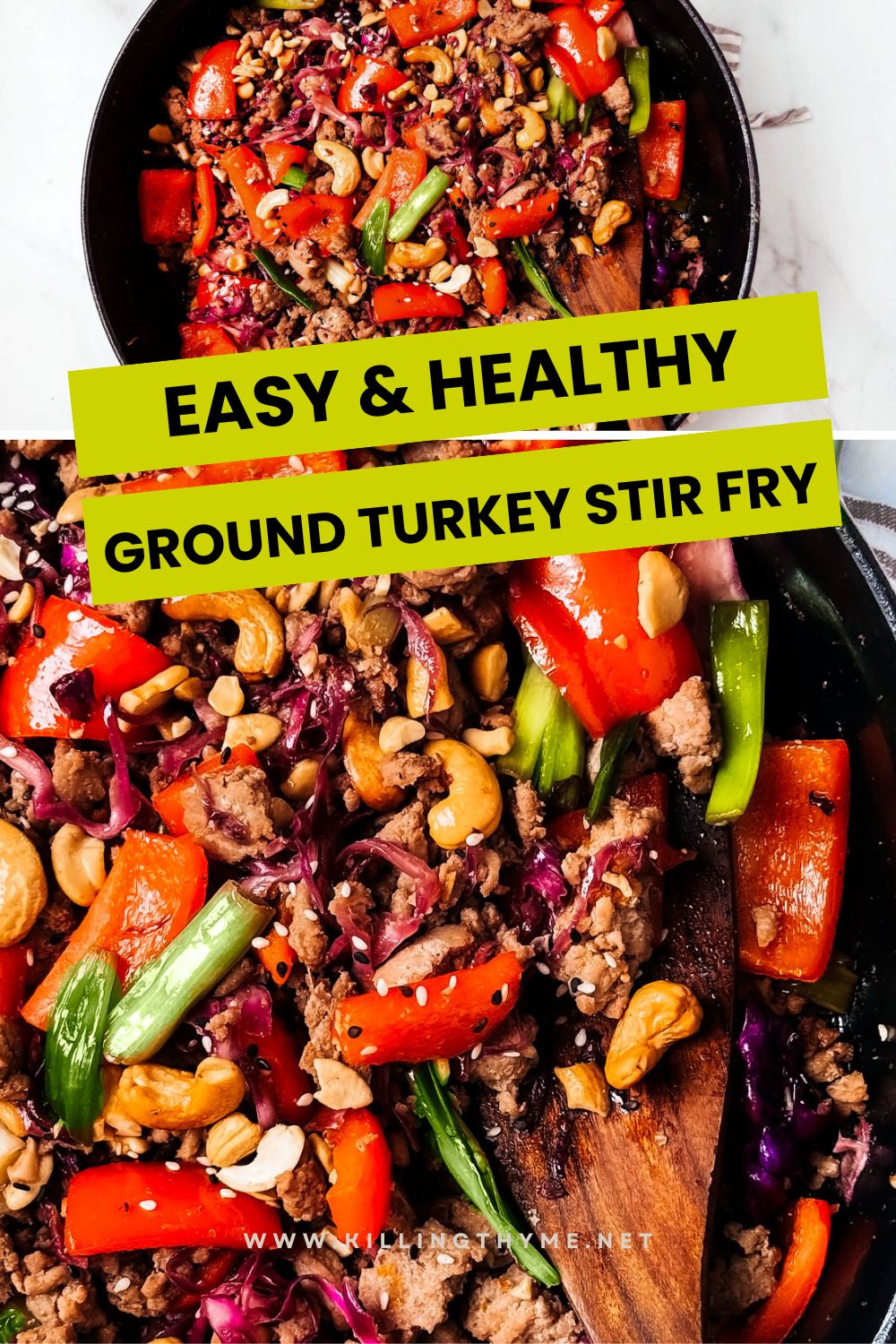 Easy Ground Turkey Stir Fry With Cabbage - Killing Thyme