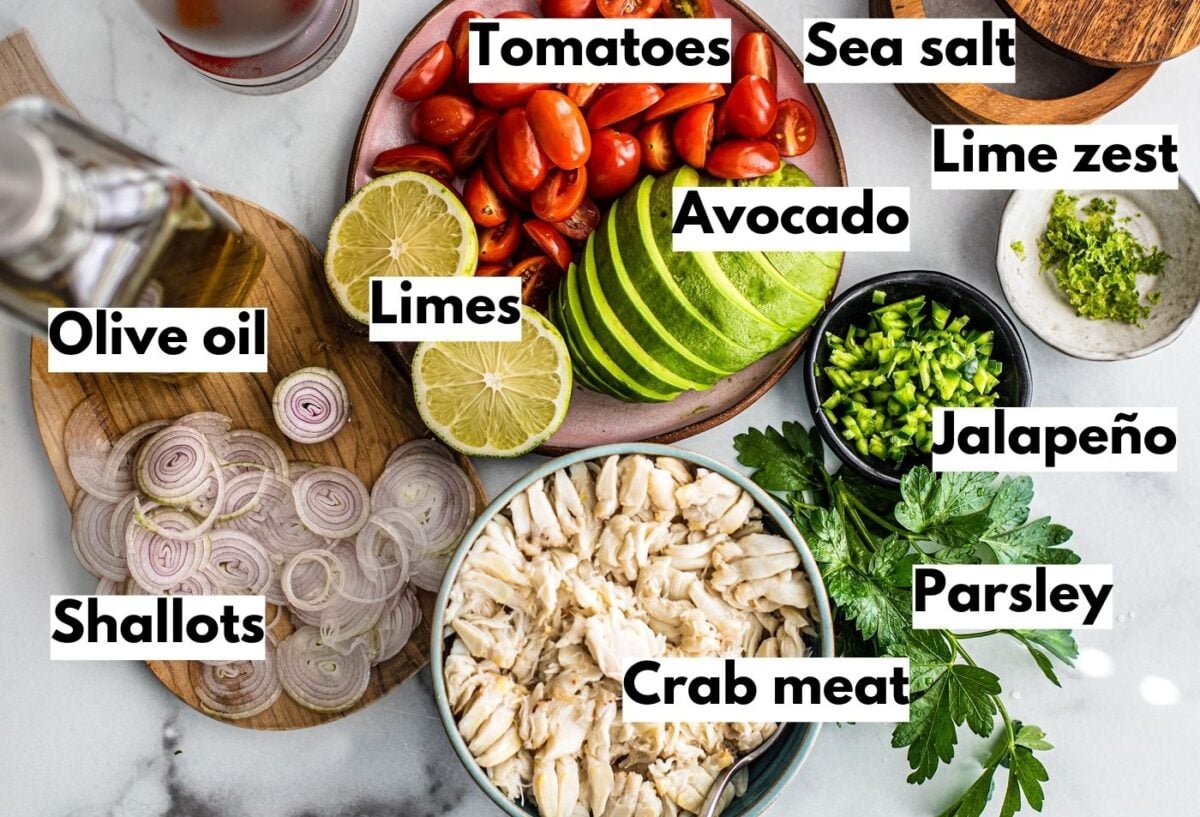 Healthy Crab Meat Salad (No Mayo) - Killing Thyme