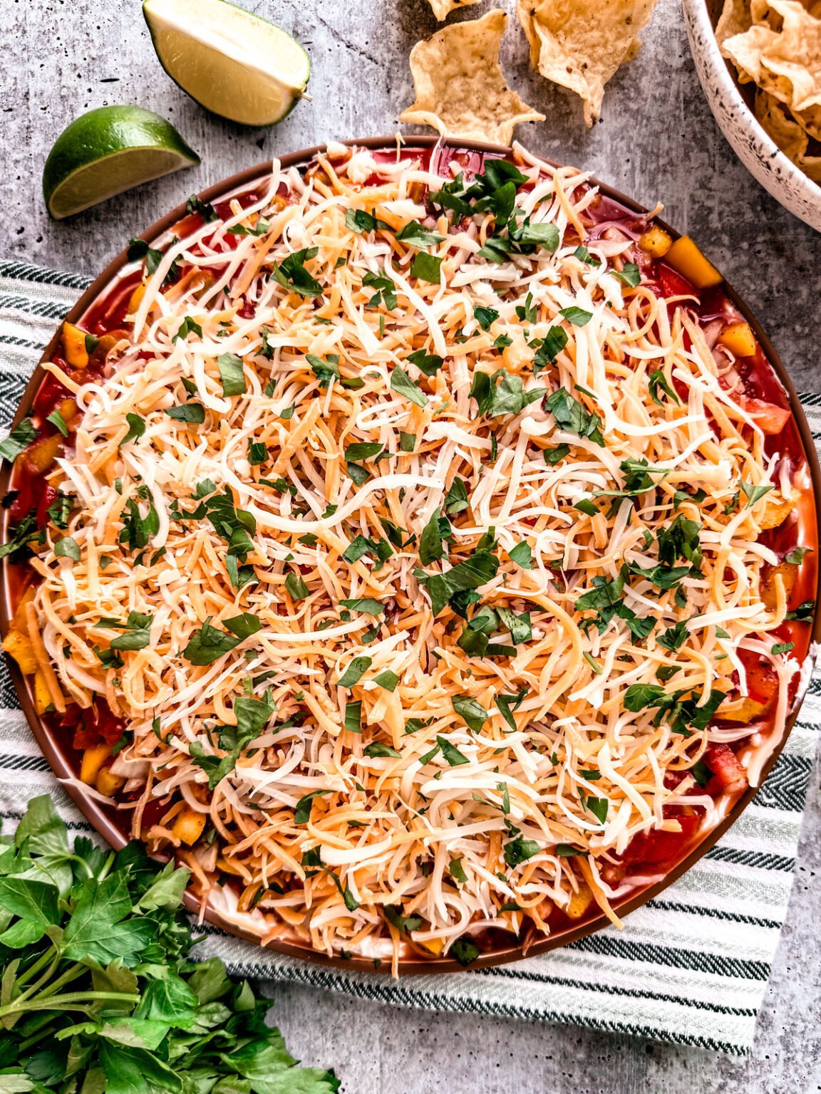 Easy Taco Dip With Cream Cheese - Killing Thyme