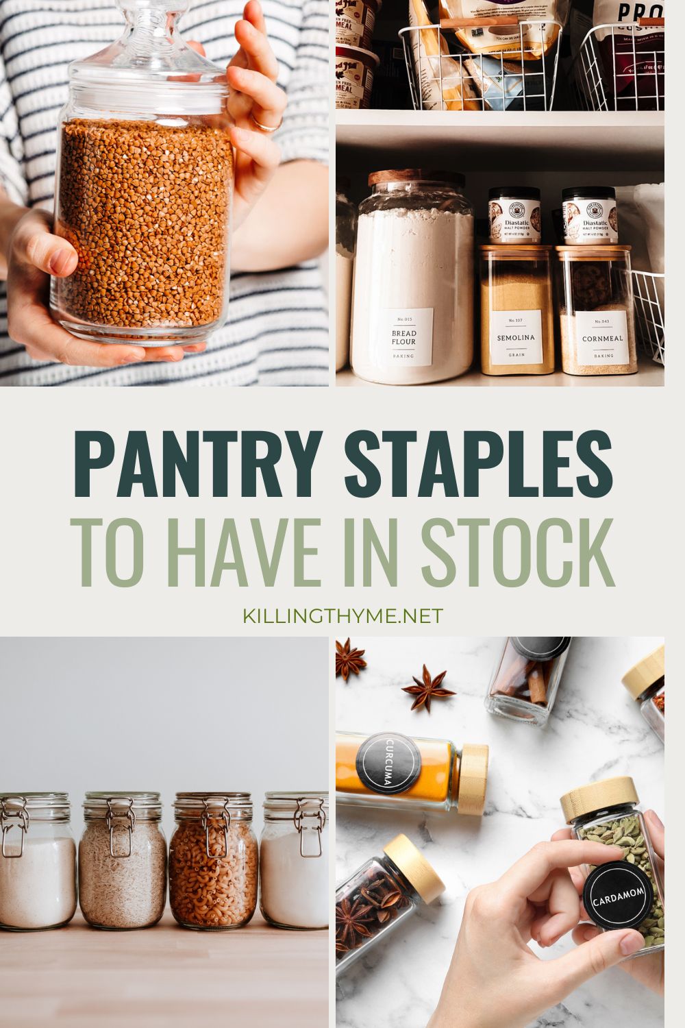 Helpful Pantry Staples to Have in Stock - Killing Thyme