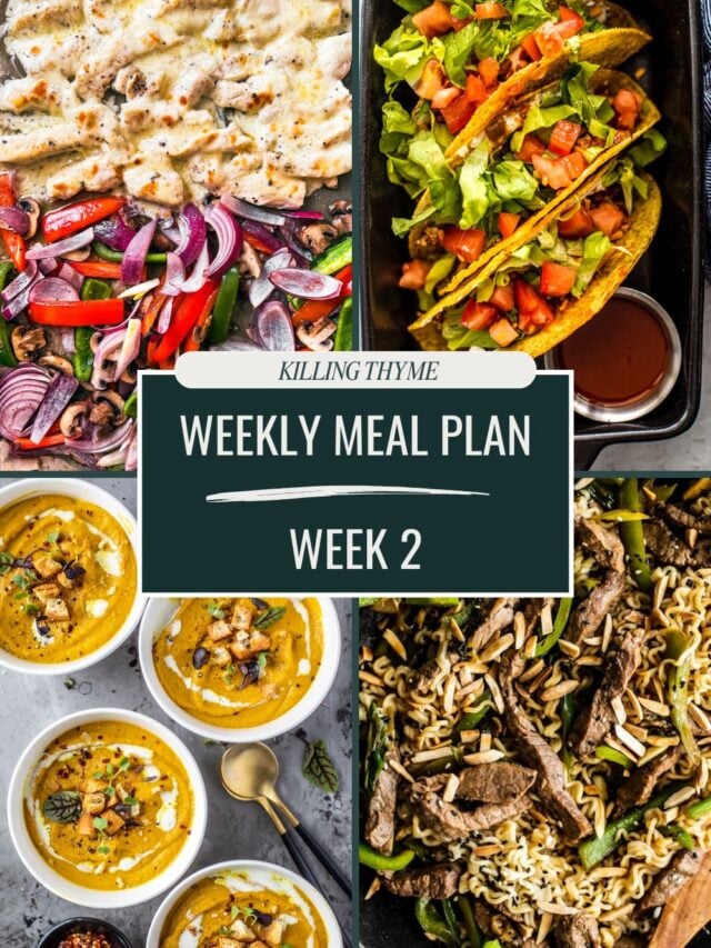 Weekly Meal Plans Archives - Killing Thyme
