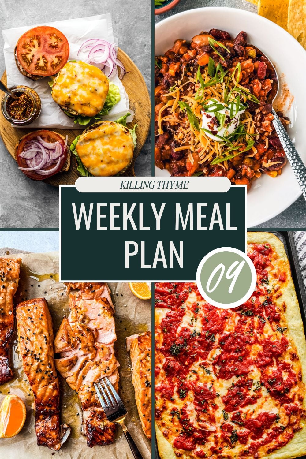 Weekly Meal Plan 09 - Killing Thyme